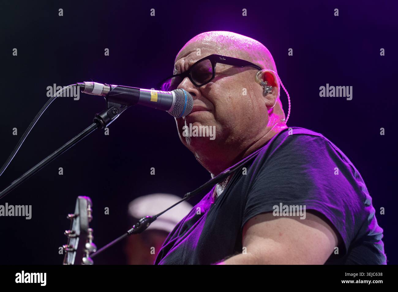 London, UK, 28 May, 2026. Pixies in concert. Pictured left to right ...
