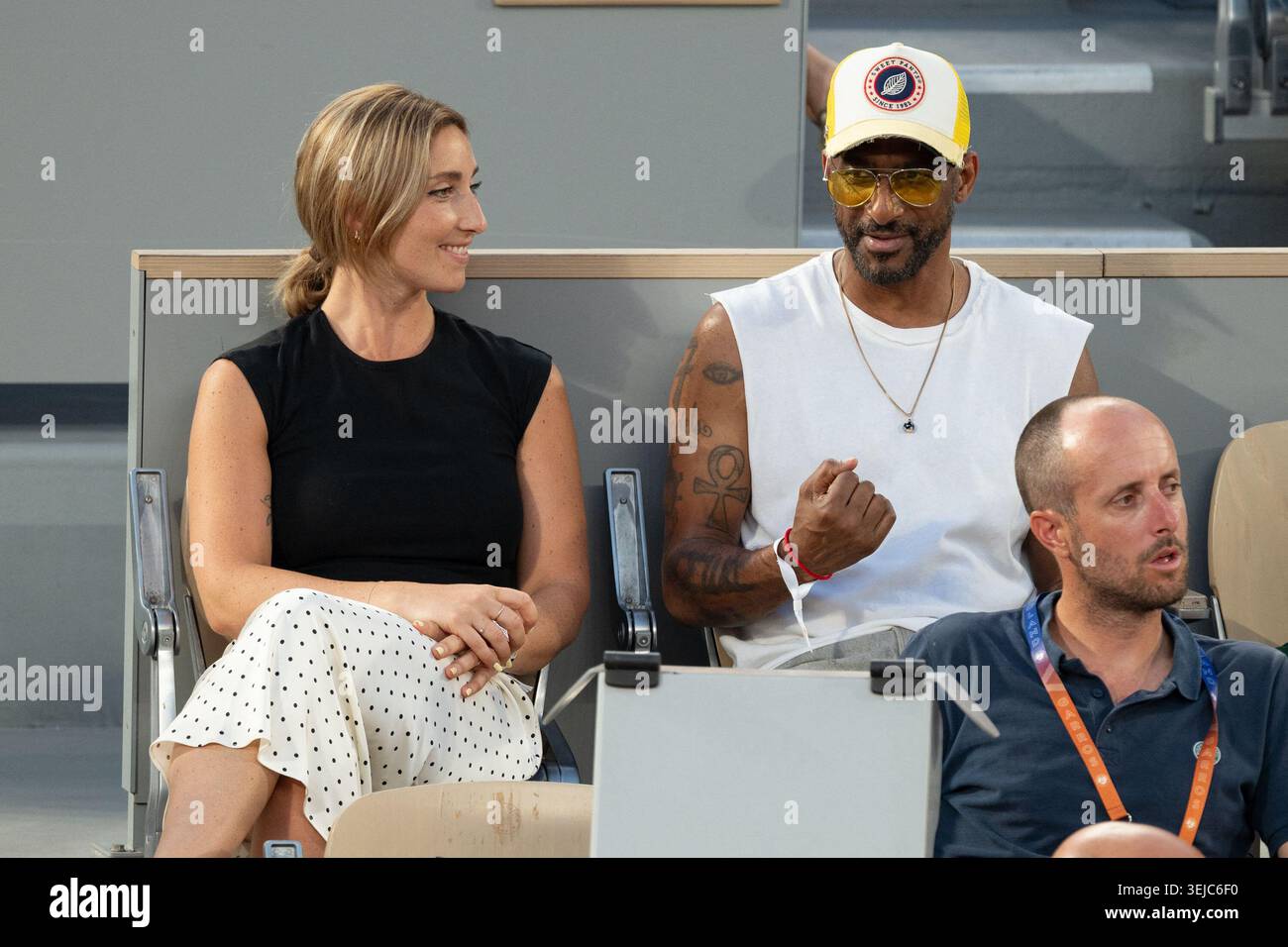 Stomy Bugsy attends the 5rd day of the Roland-Garros 2026 at Roland ...