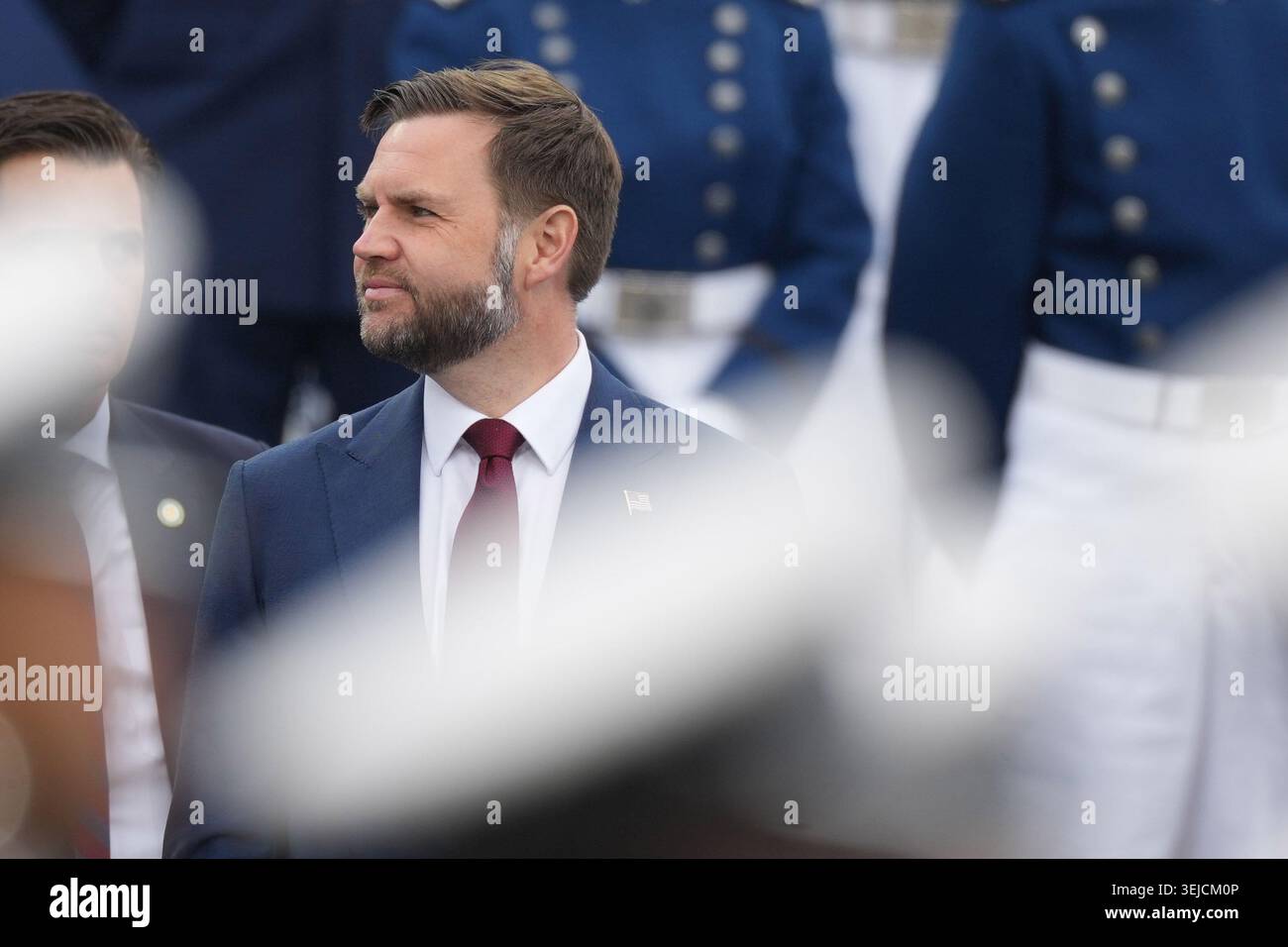 Vice President JD Vance during the graduation ceremony Thursday, May 28 ...