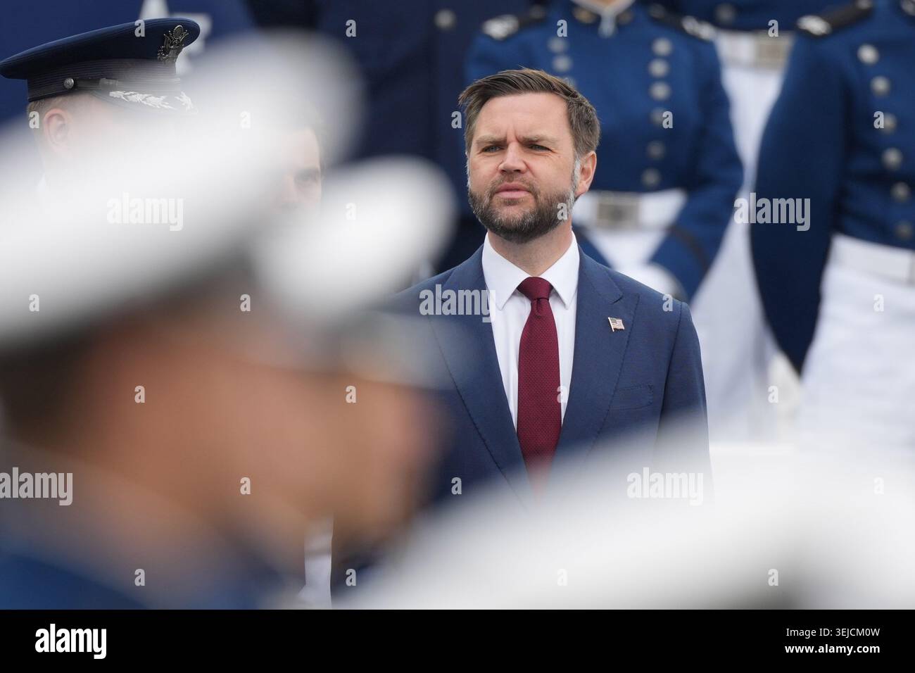Vice President JD Vance during the graduation ceremony Thursday, May 28 ...