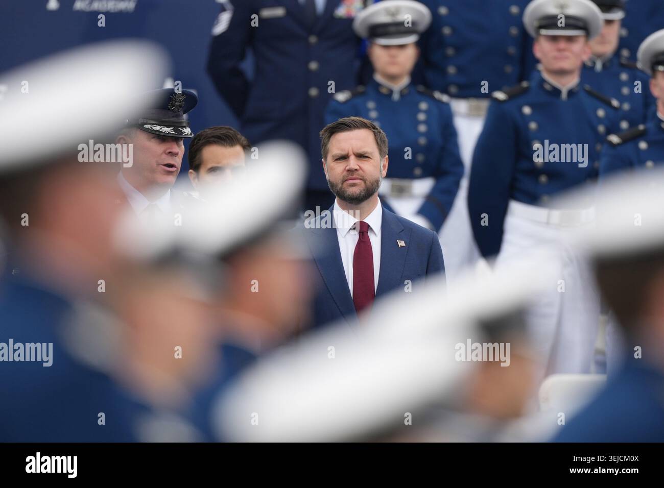 Vice President JD Vance during the graduation ceremony Thursday, May 28 ...