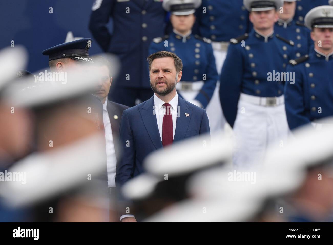 Vice President JD Vance during the graduation ceremony Thursday, May 28 ...