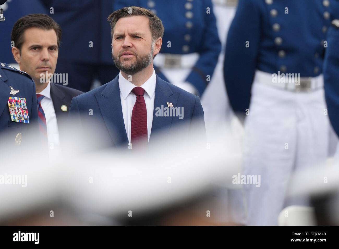 Vice President JD Vance during the graduation ceremony Thursday, May 28 ...