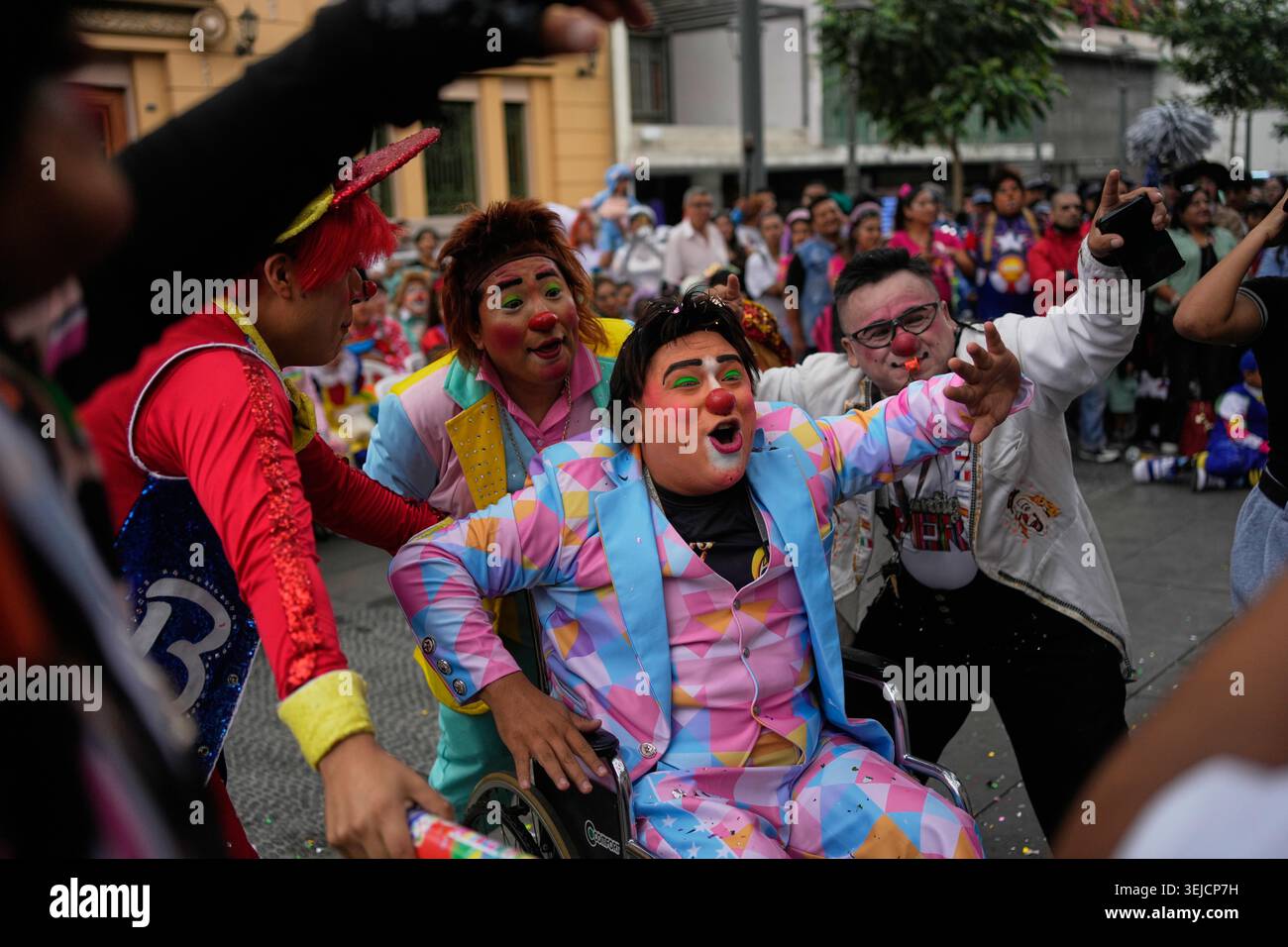 Clowns take part in National Clown Day celebrations in Lima, Peru ...