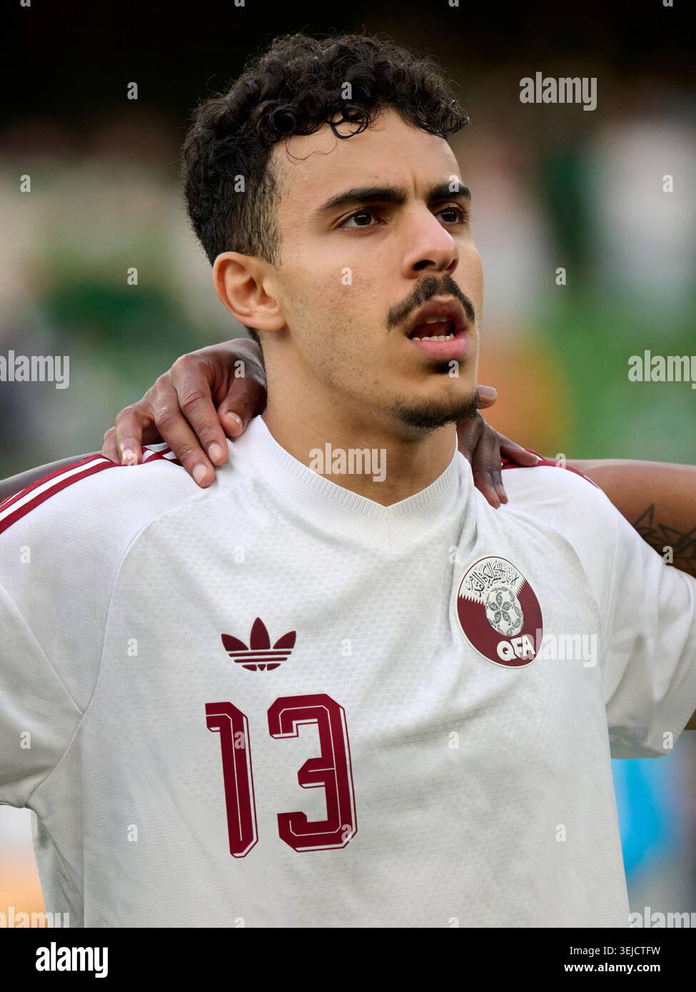 Ahmed Al-Oui of Qatar during the International Friendly match between ...
