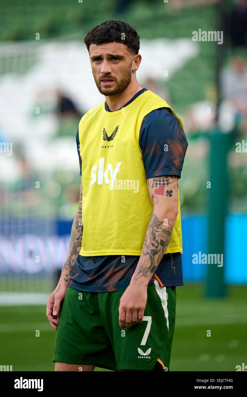 Troy Parrot of Ireland during the International Friendly match between ...