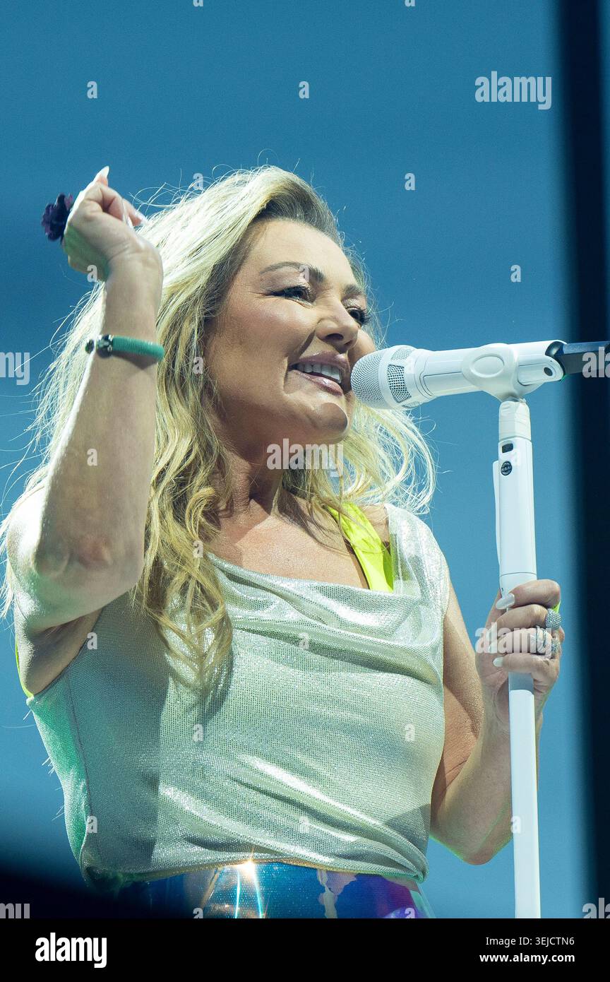 Singer of the group 'La Oreja de Van Gogh', Amaia Montero performs ...