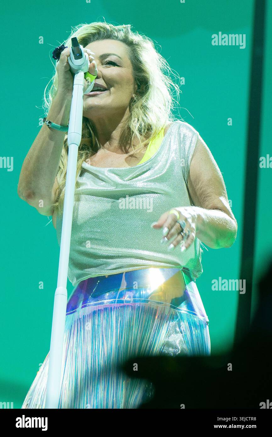 Singer of the group 'La Oreja de Van Gogh', Amaia Montero performs ...