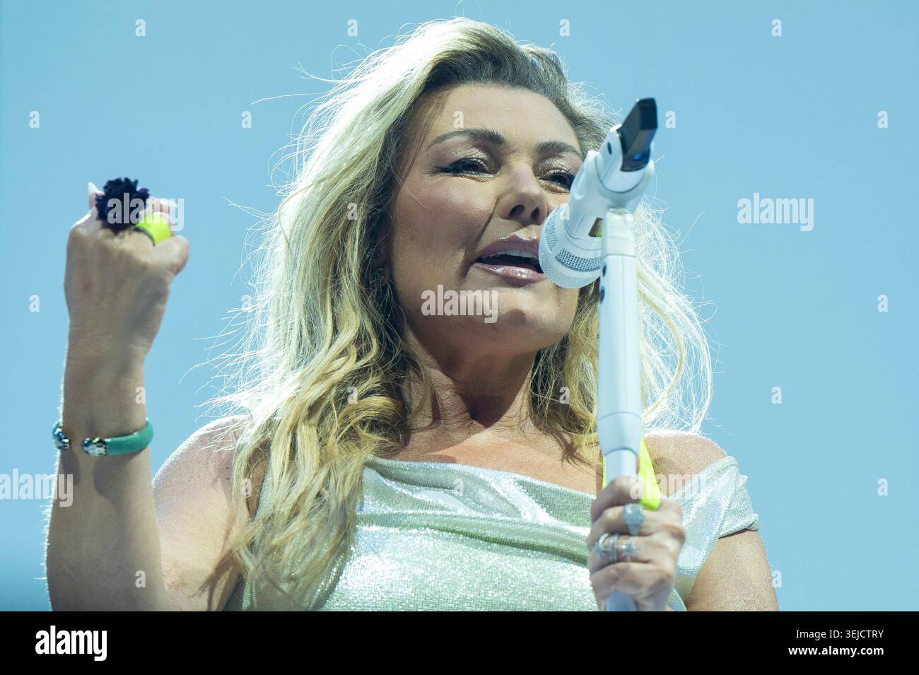 Singer of the group 'La Oreja de Van Gogh', Amaia Montero performs ...