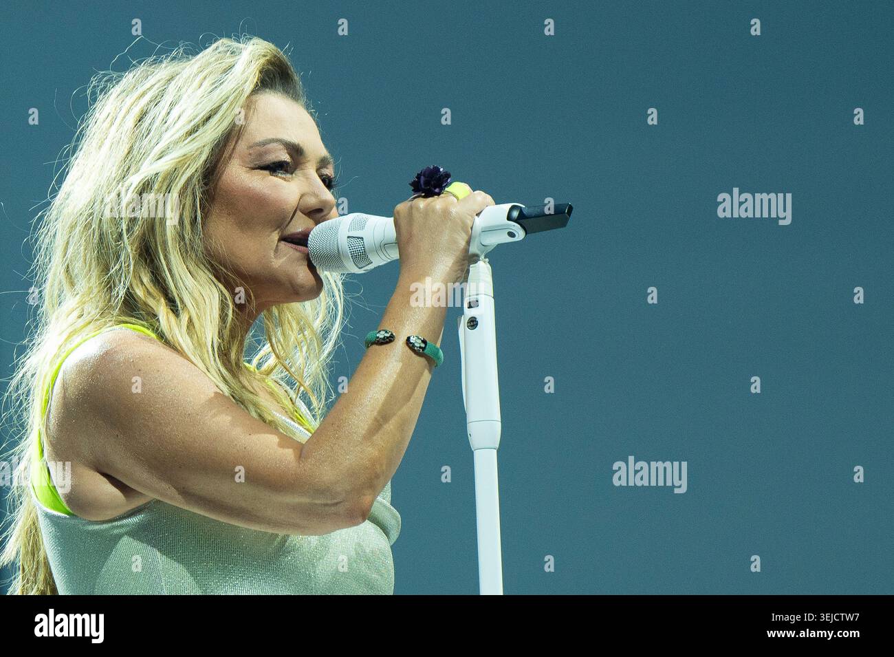 Singer of the group 'La Oreja de Van Gogh', Amaia Montero performs ...