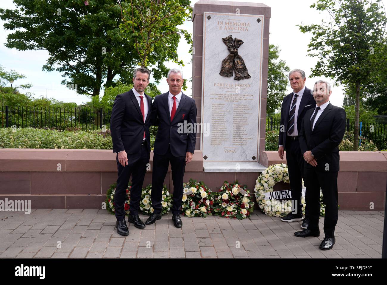 Liverpool FC CEO Billy Hogan (left) and Ian Rush (second left) at the ...