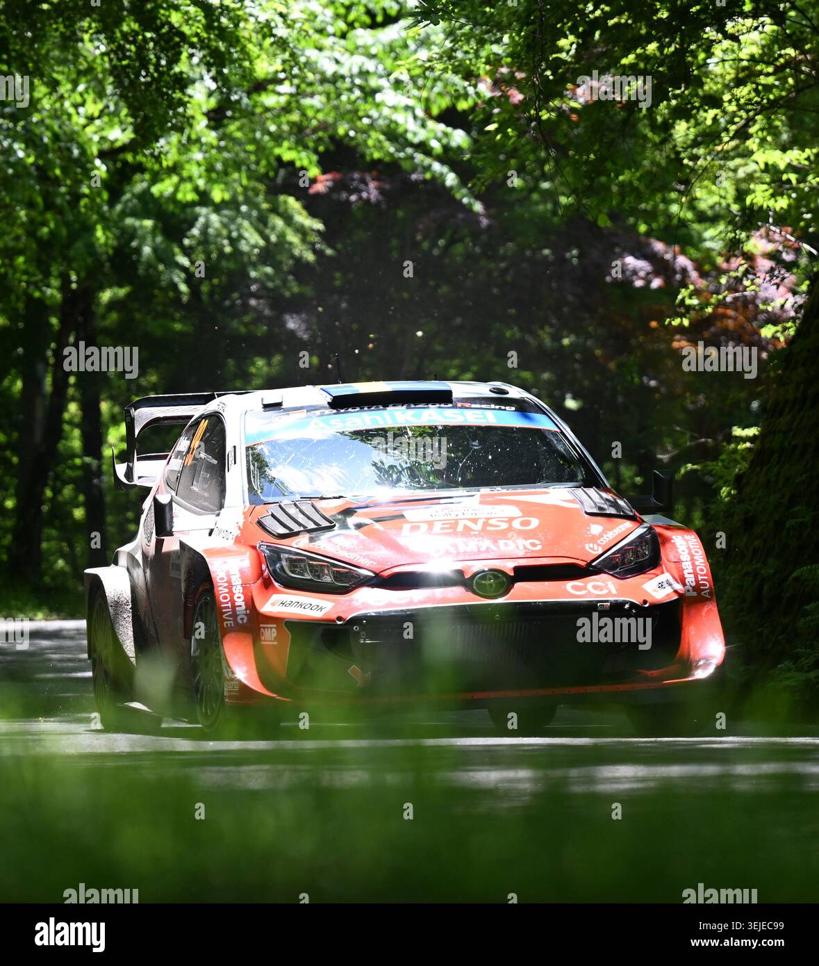 Oliver Solberg of the TOYOTA GAZOO Racing World Rally Team, from Sweden ...