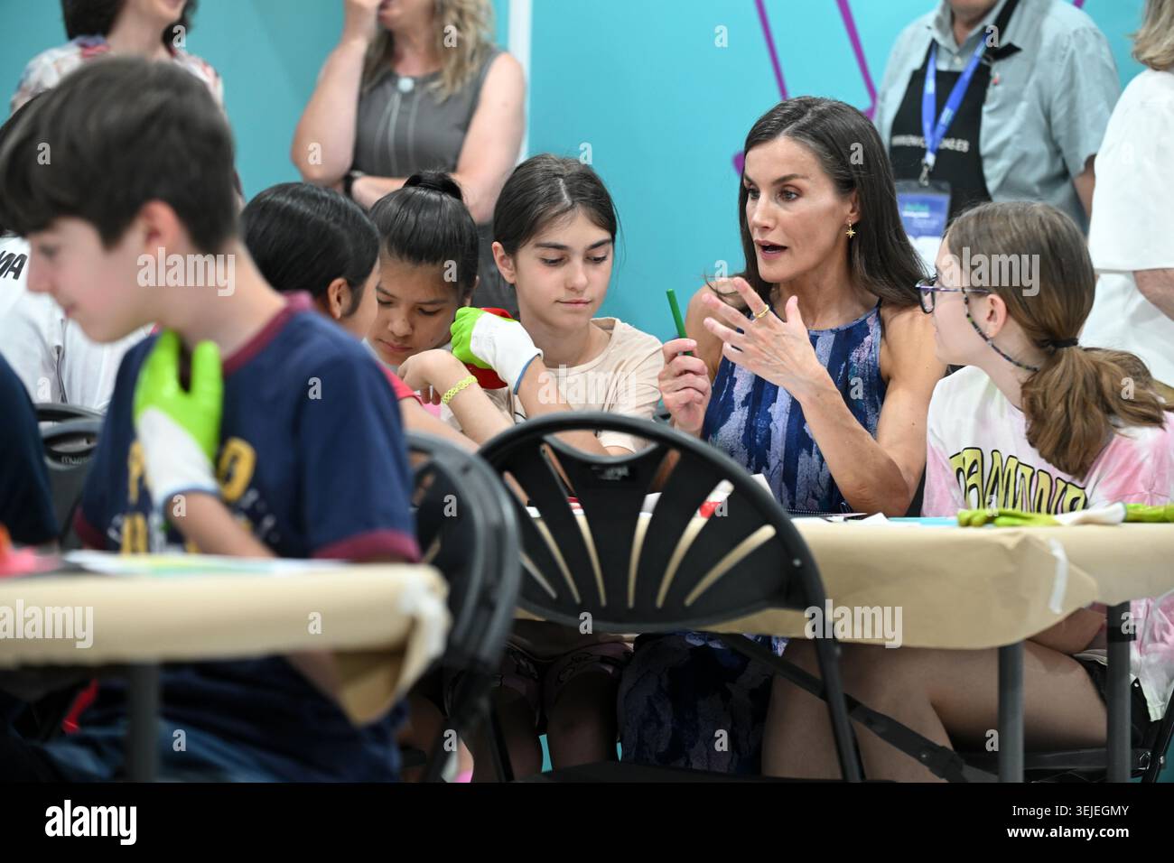 Queen Letizia during the inauguration of the 85th edition of the Madrid ...