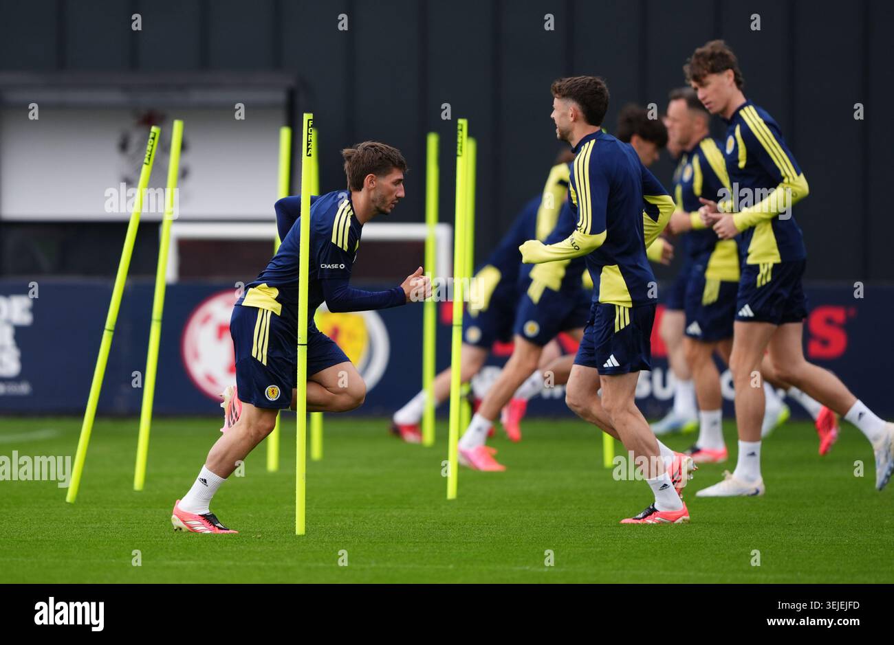 Scotland's Billy Gilmour during a training session at Lesser Hampden ...
