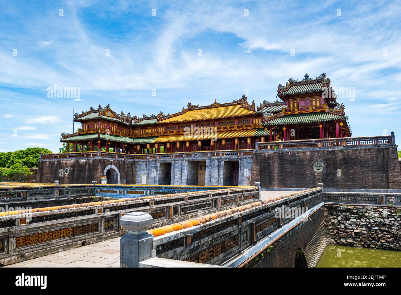 Hue Imperial Royal Palace in Vietnam. Royal palace of Nguyen dynasty in ...