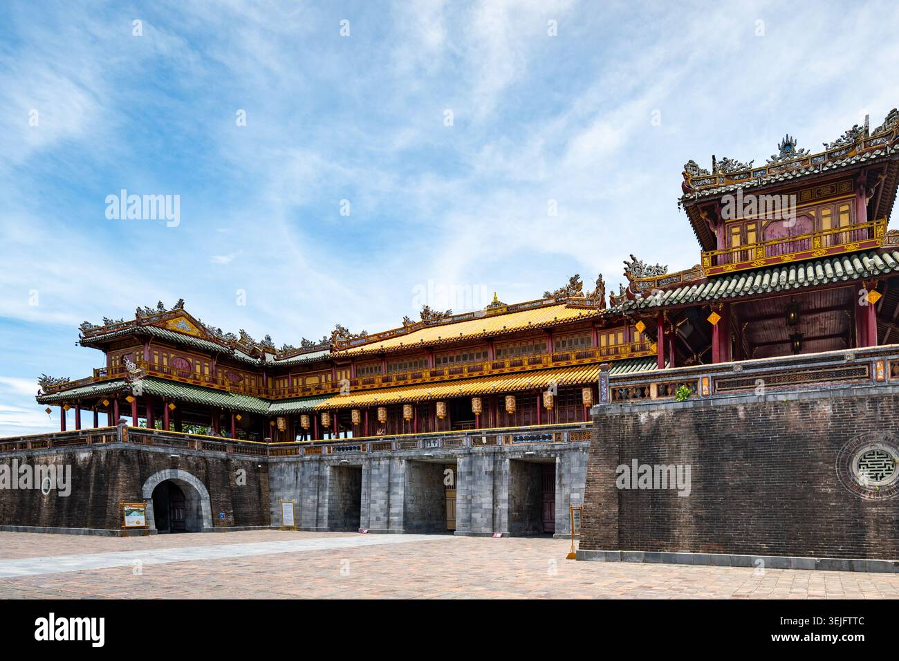 Hue Imperial Royal Palace in Vietnam. Royal palace of Nguyen dynasty in ...