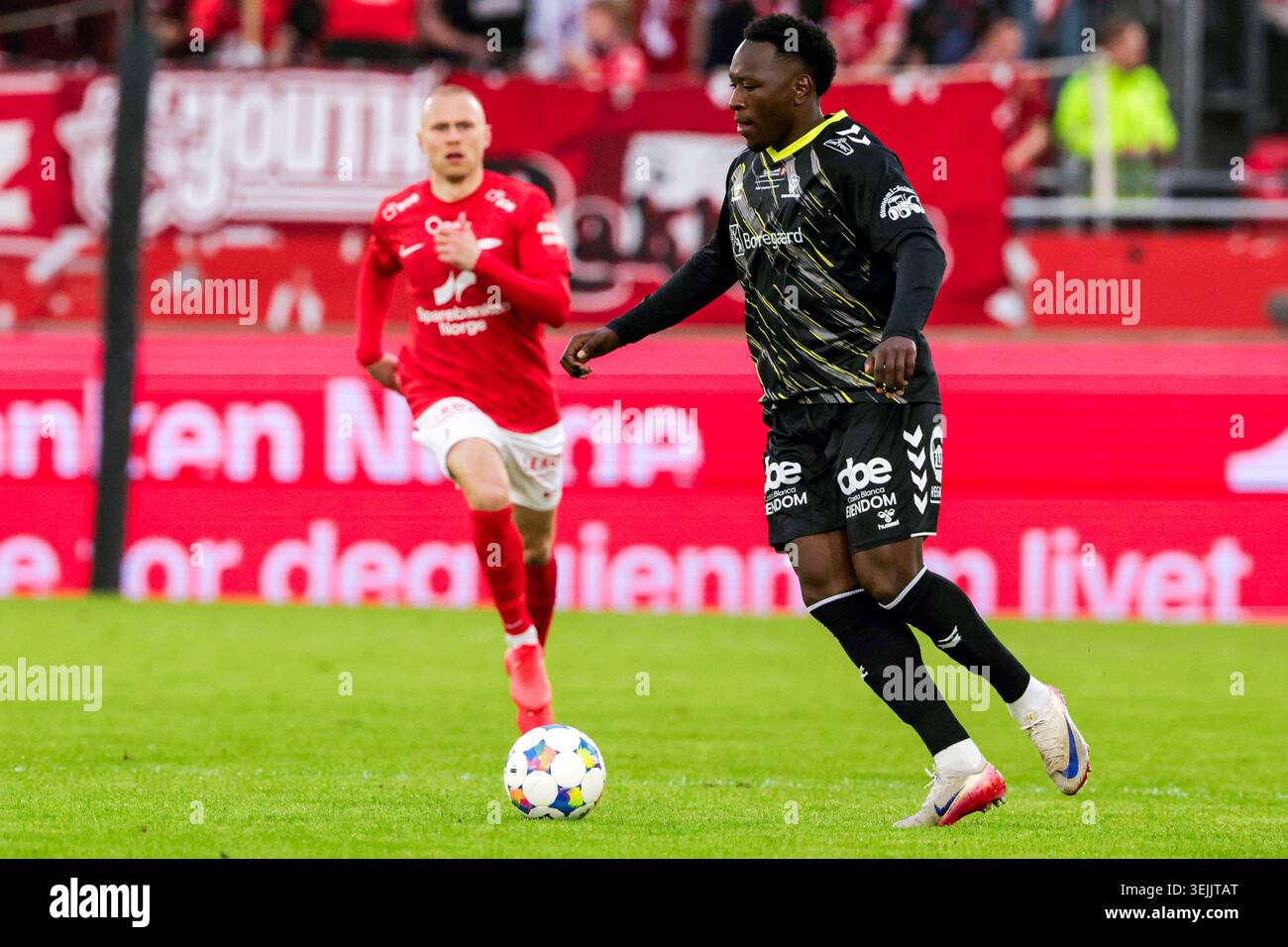 Bergen 20260529. Sarpsborg 08's Claus Niyukuri during the elite ...
