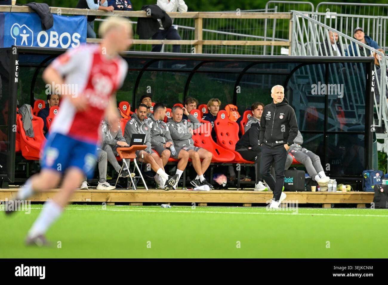 Oslo 20260529. KFUM's coach Jørgen Isnes during the elite football ...