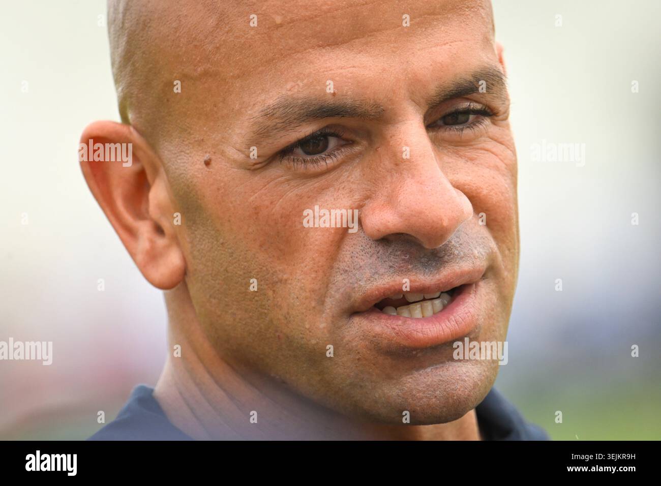 Tennessee Titans coach Robert Saleh talks to reporters during NFL ...