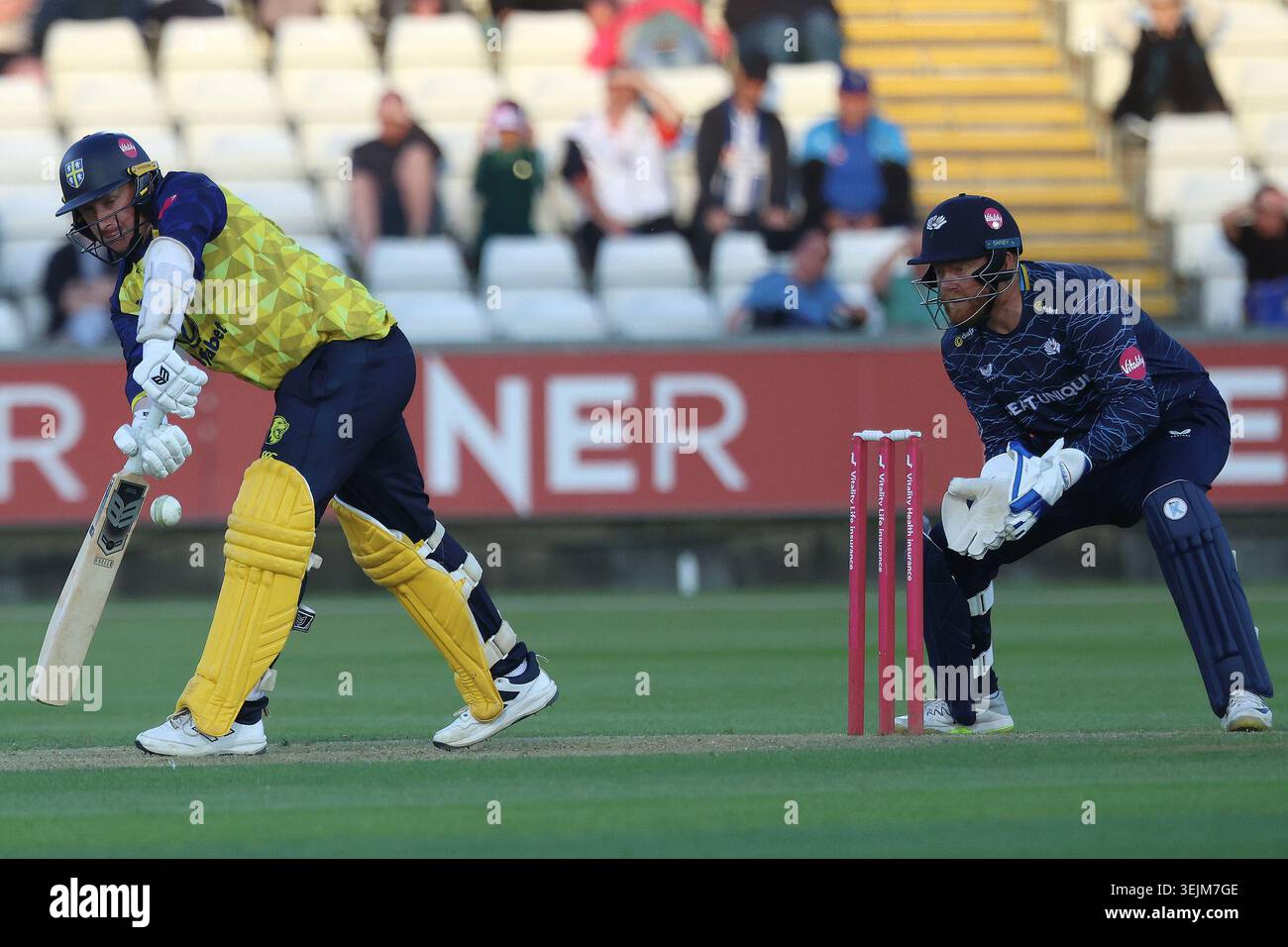 Callum Parkinson of Durham during the Vitality T20 Blast match between ...