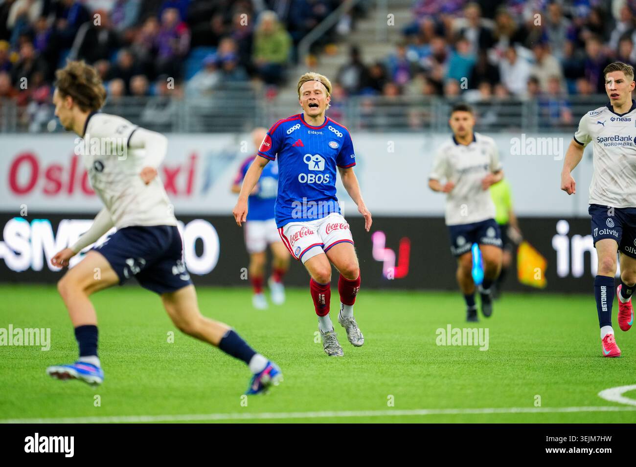 Oslo 20260529. Vålerenga's Carl Lange during the elite football match ...