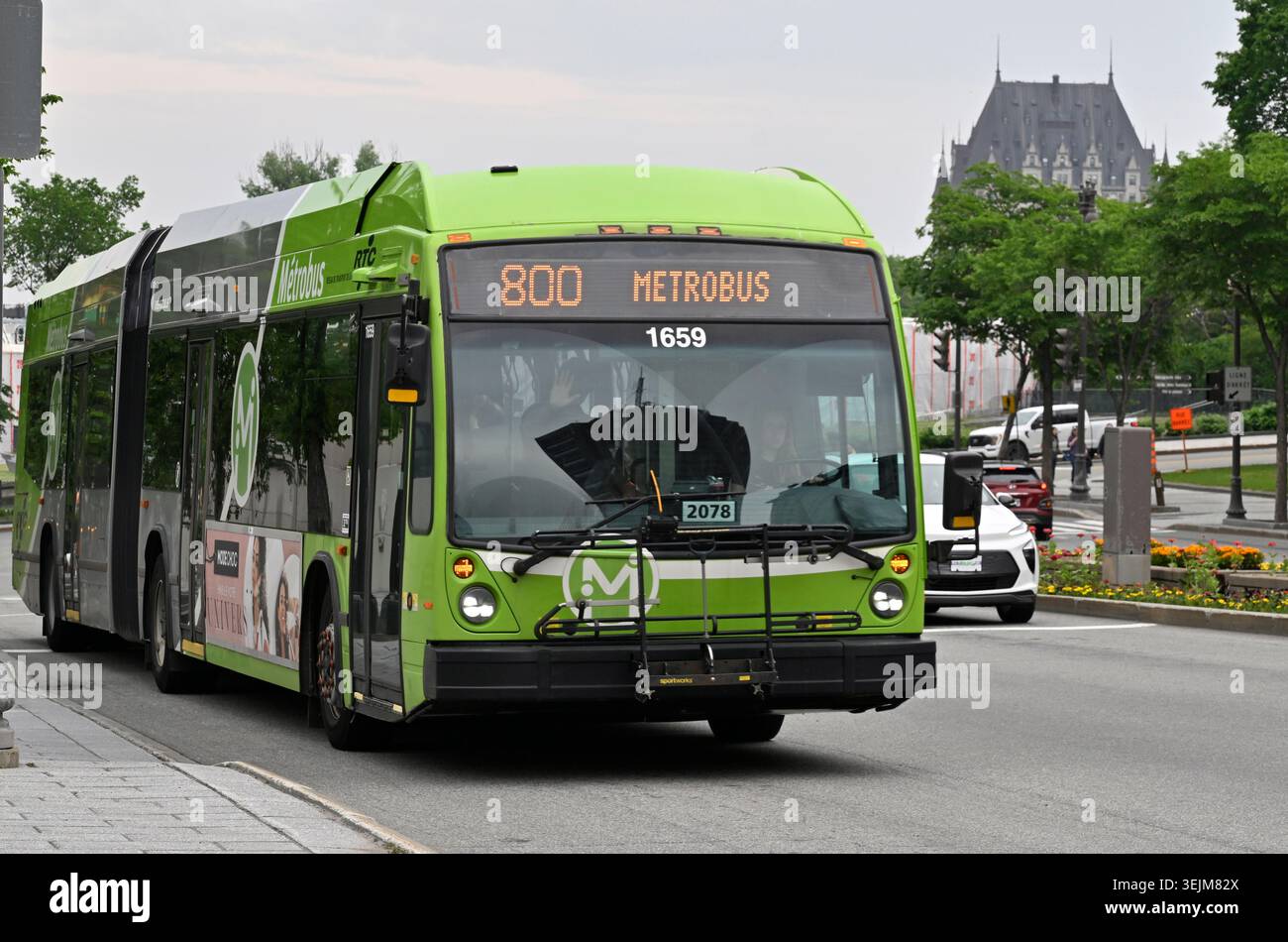 Un autobus du Réseau de transport de la capitale (RTC) est photographié ...