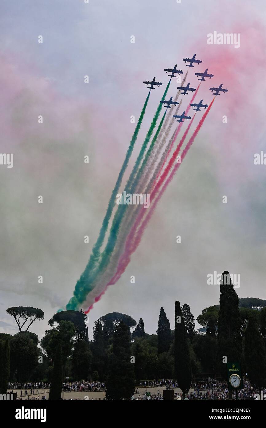 IPA85169275 - The Frecce Tricolori before the 93rd CSIO Rome 2026 ...