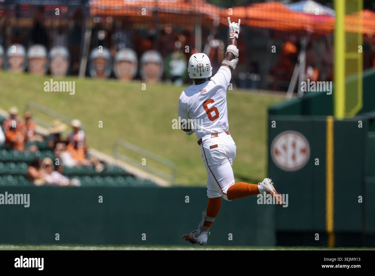 AUSTIN, TX - MAY 29: Outfielder Anthony Pack Jr. #6 of the Texas ...