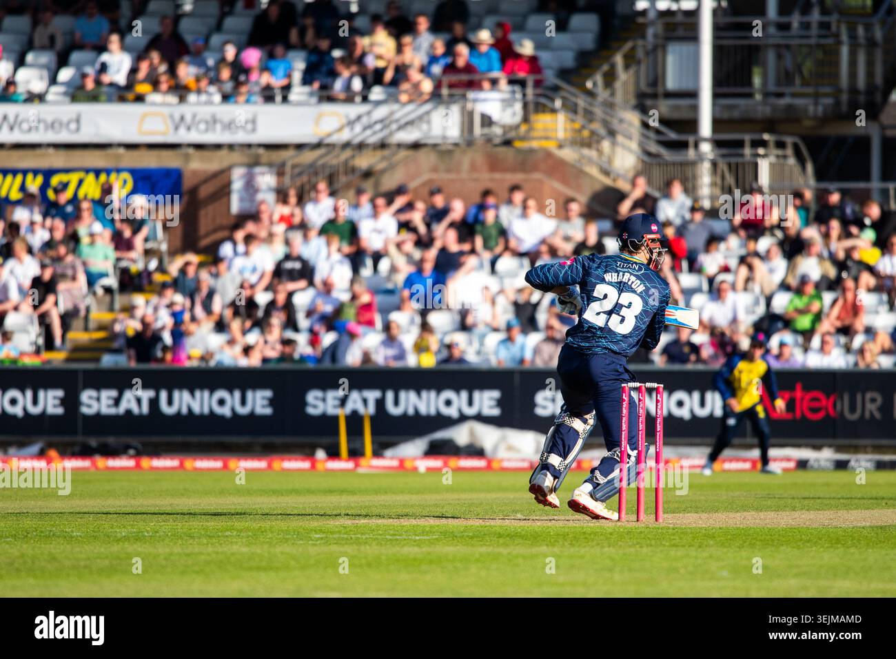 Chester-le-Street, United Kingdom, 29th May 2026. James Wharton batting ...