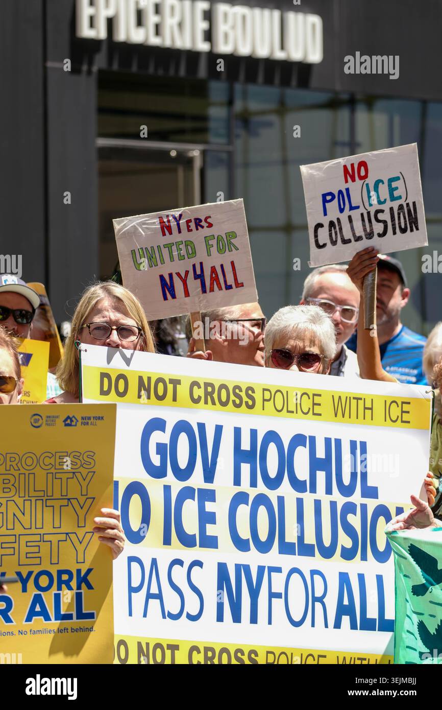 New York, NY- May 29: No Police and ICE Collusion Protest in front Of ...
