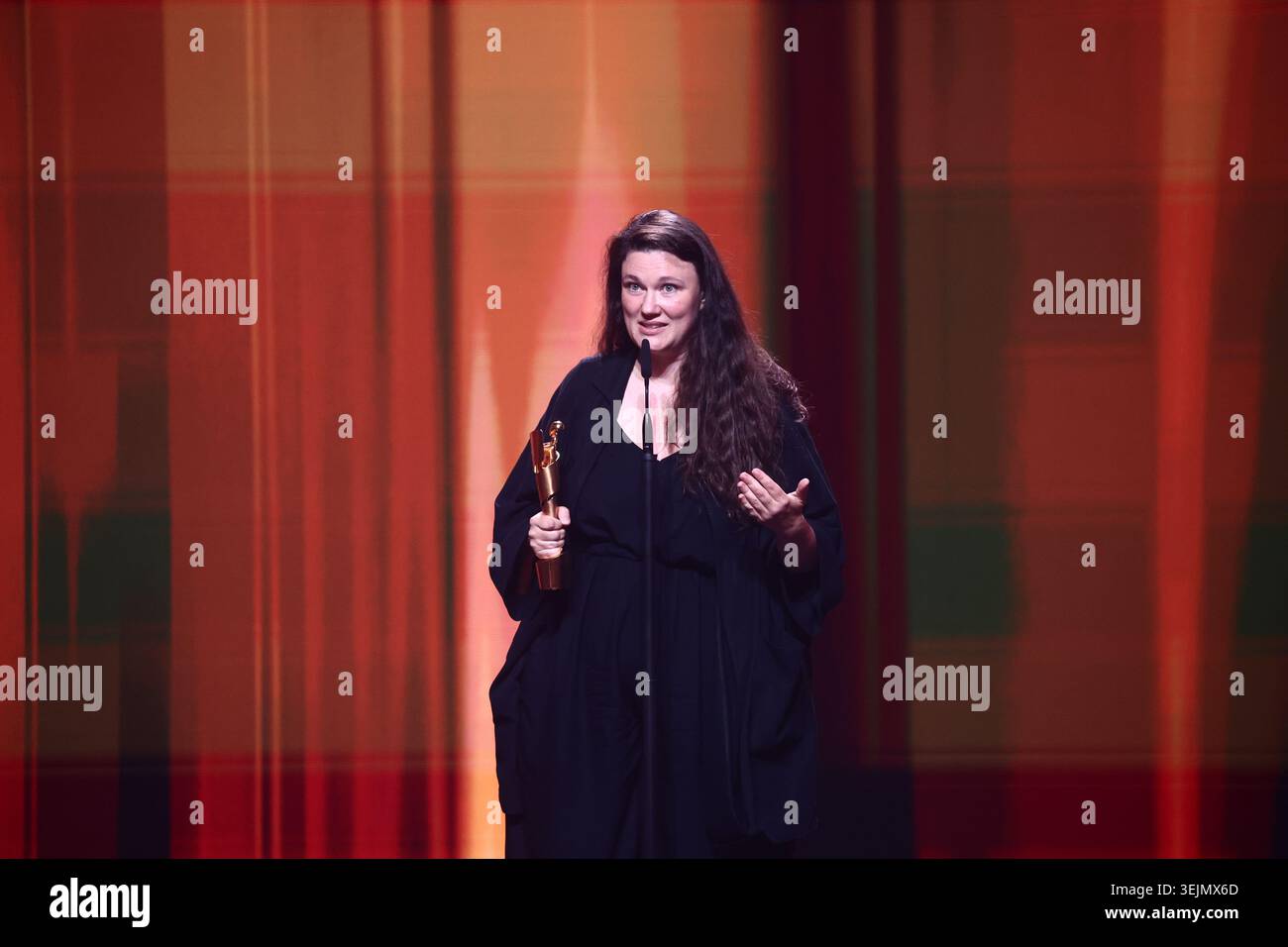 29 May 2026, Berlin: Mascha Schilinski, director, is honored at the ...