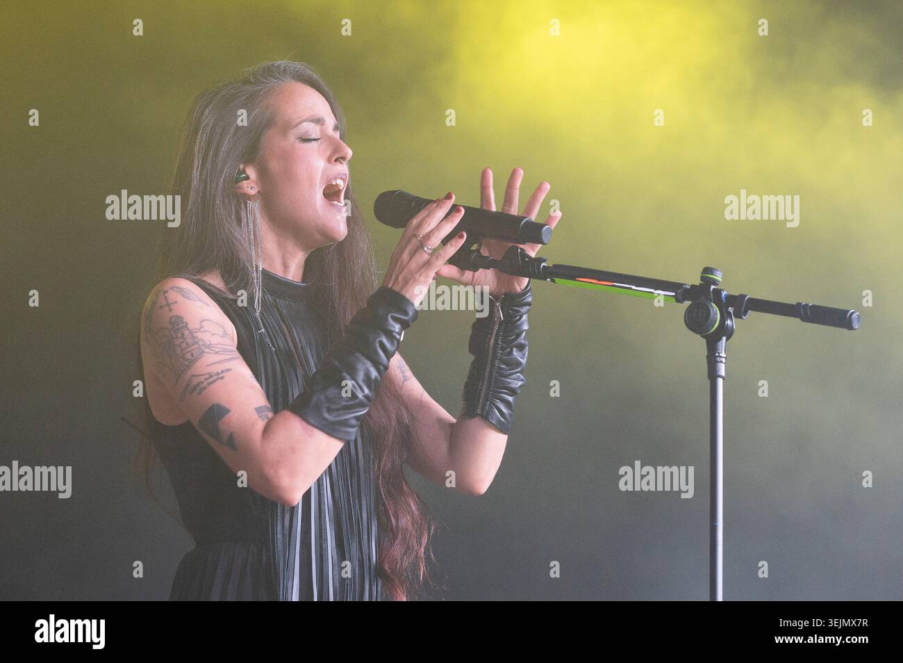 Mercedes Mígel Carpio, known artistically as Vega performs during her ...