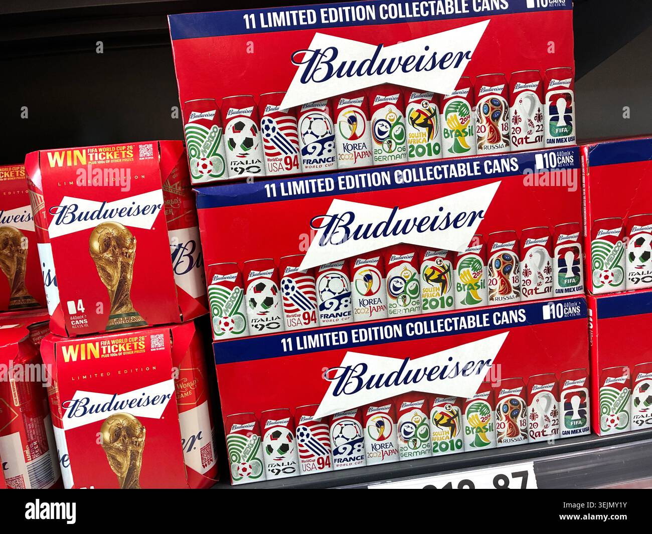 World Cup 2026 - Beer promotions in a UK supermarket with Budweiser ...