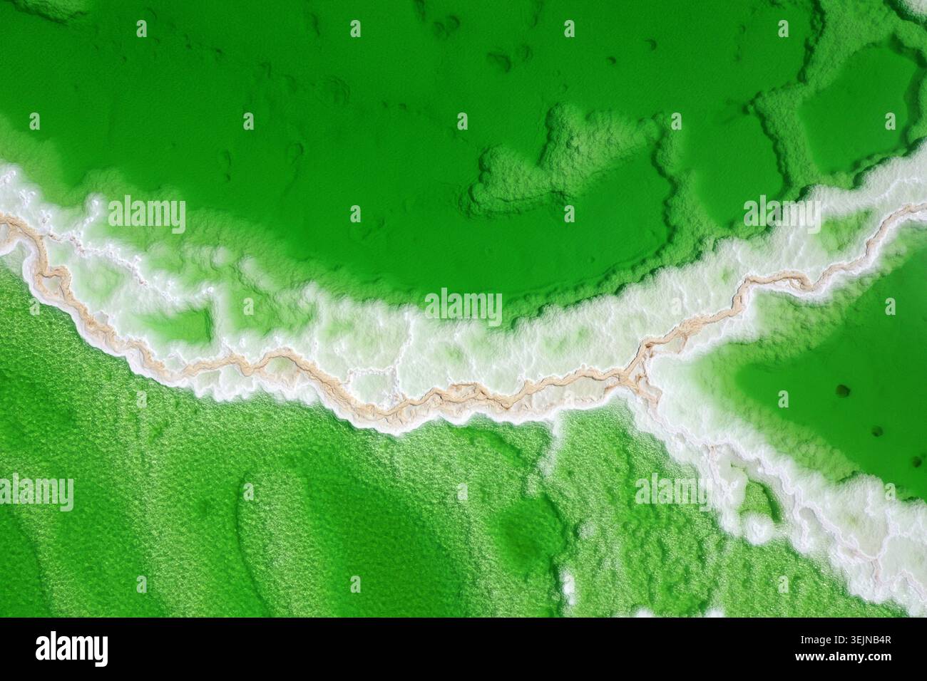 The largest salt lake in China, Cha'erhan Salt Lake, is seen in Golmud ...