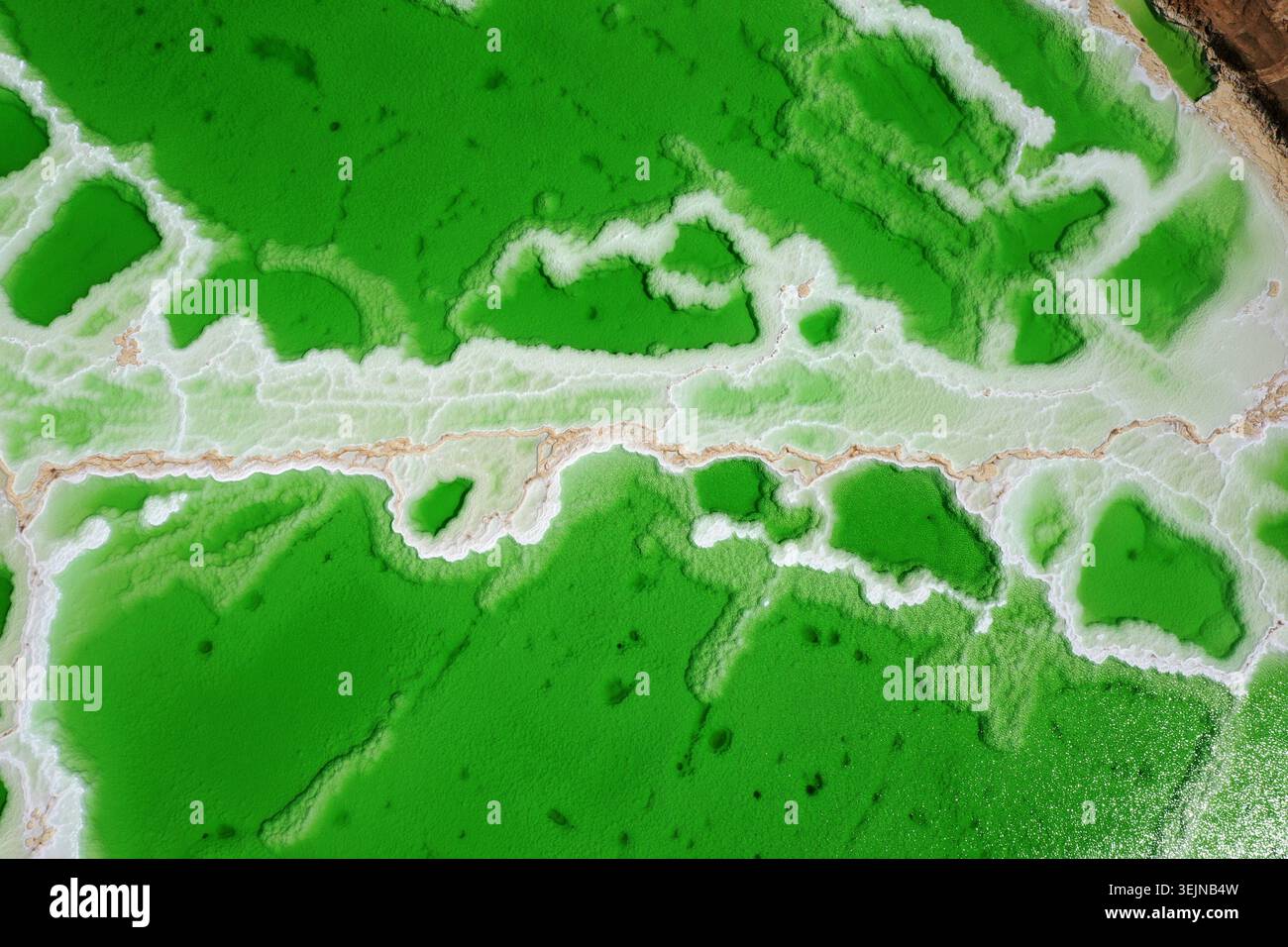 The largest salt lake in China, Cha'erhan Salt Lake, is seen in Golmud ...