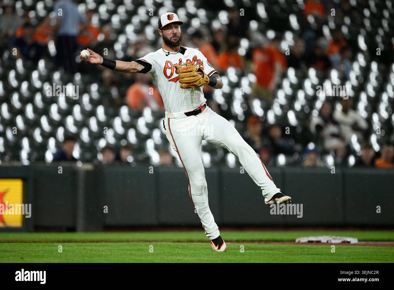 Baltimore Orioles third baseman Weston Wilson (32) in action during a ...