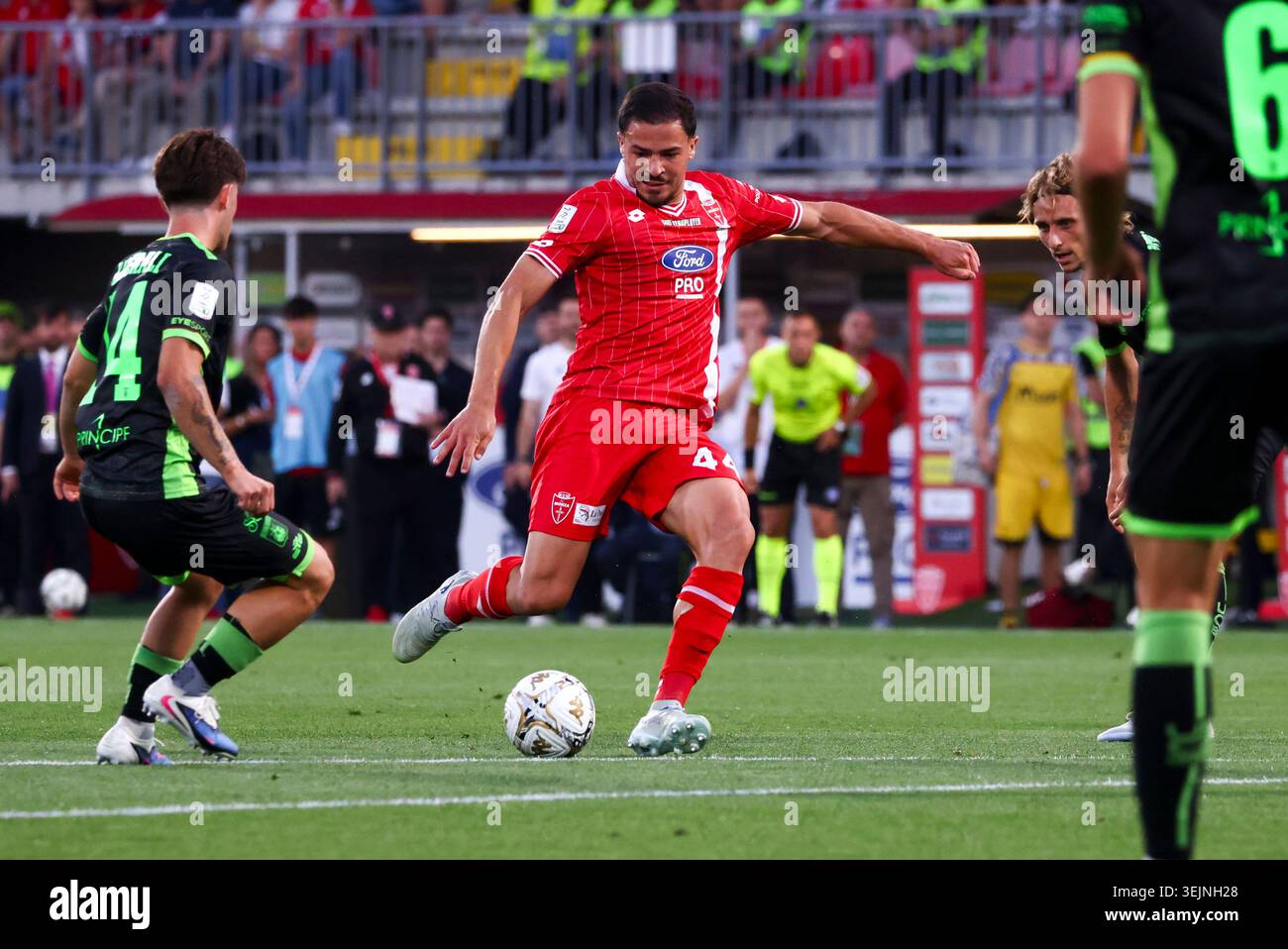 Andrea Carboni in action during the Serie B match between AC Monza and ...
