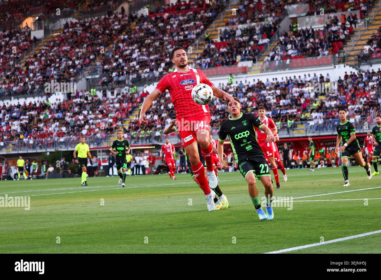Andrea Carboni in action during the Serie B match between AC Monza and ...