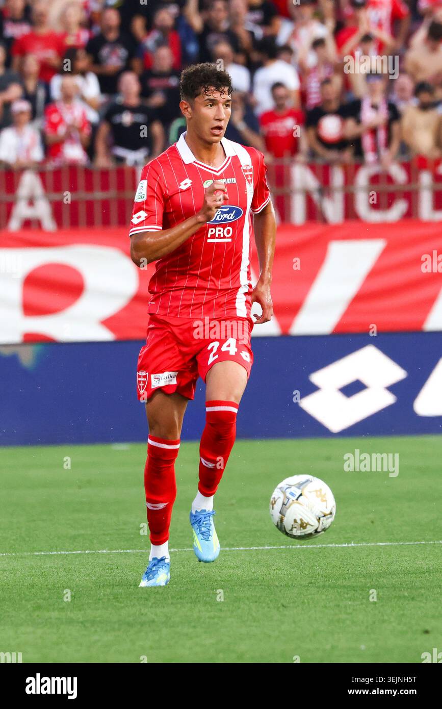 Adam Bakoune in action during the Serie B match between AC Monza and ...