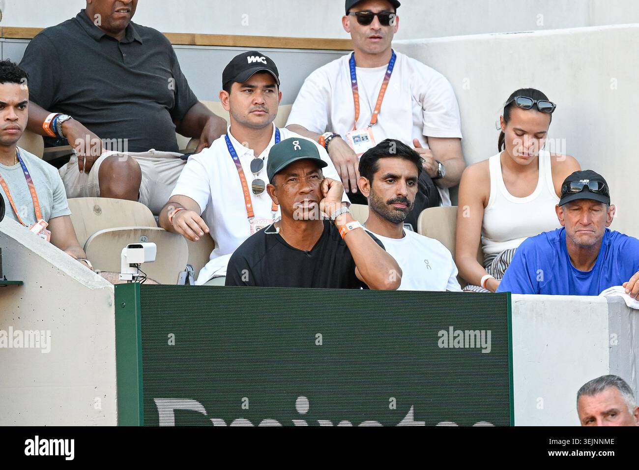 Bryan Shelton coach and father of Ben Shelton during the French Open ...