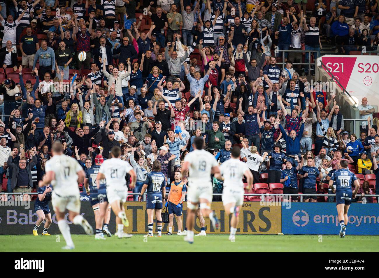Ashton Gate, Bristol, England, UK, 29 May 2026. Bristol Bears fans ...