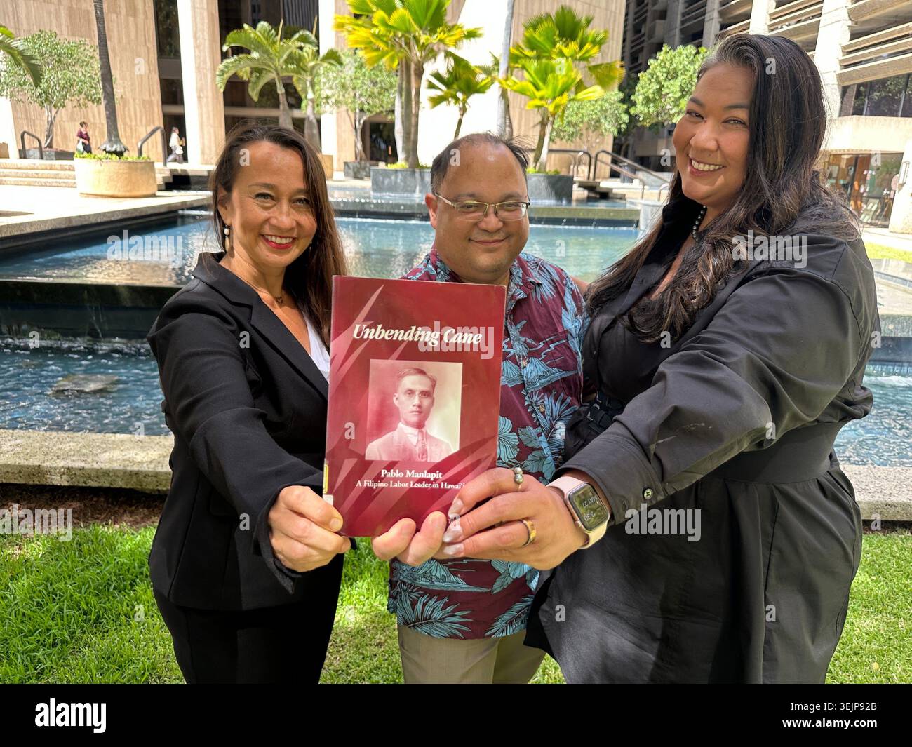 Attorneys Becky Gardner, left, Daniel Padilla, center, and Kainani ...