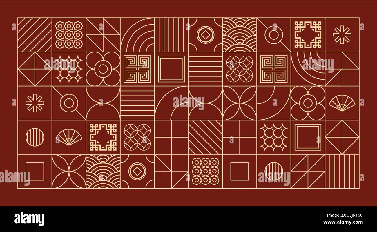 chinese new year geometric background Stock Vector Image & Art - Alamy