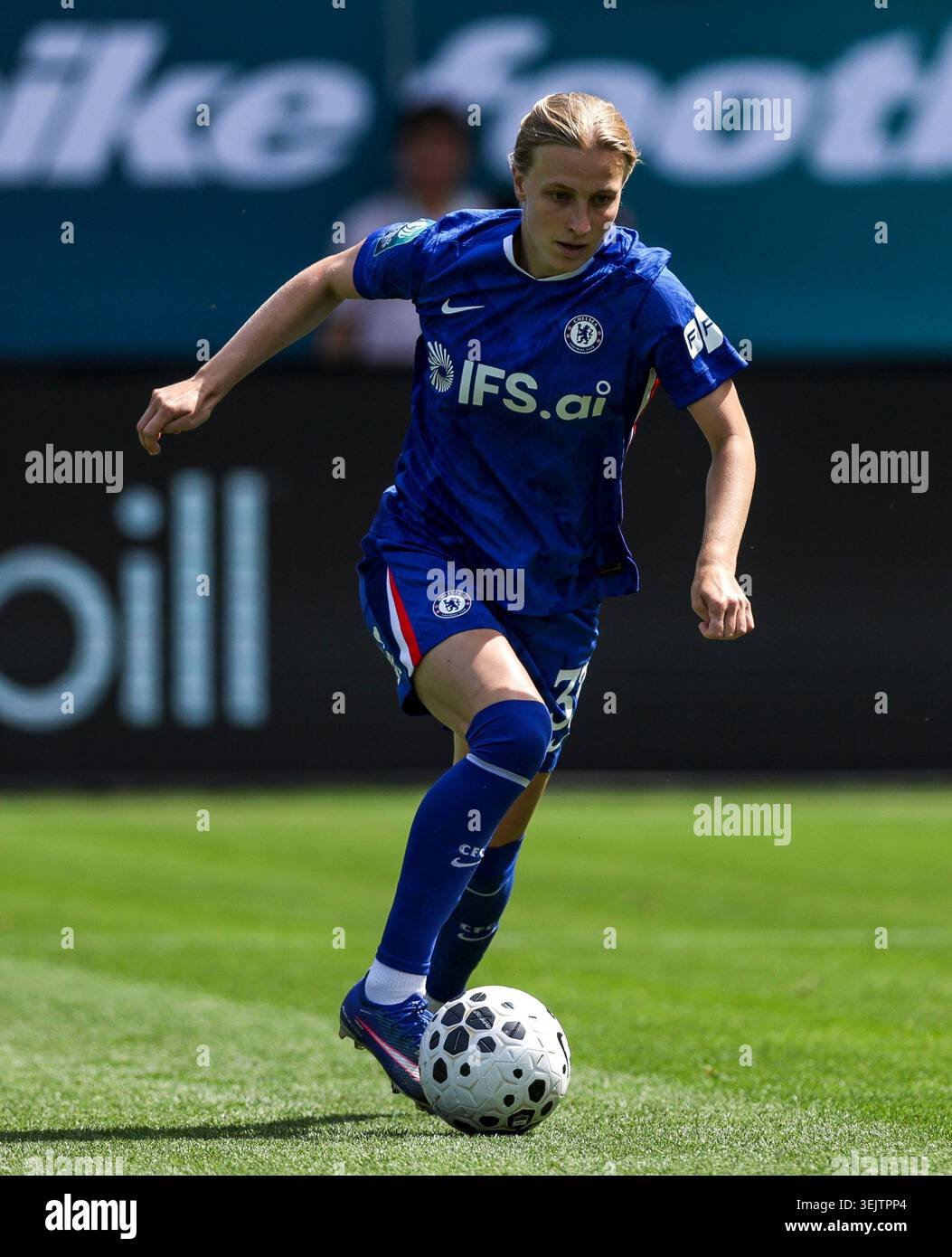 Chelsea's Aggie Beever-Jones during the World Sevens Football match ...