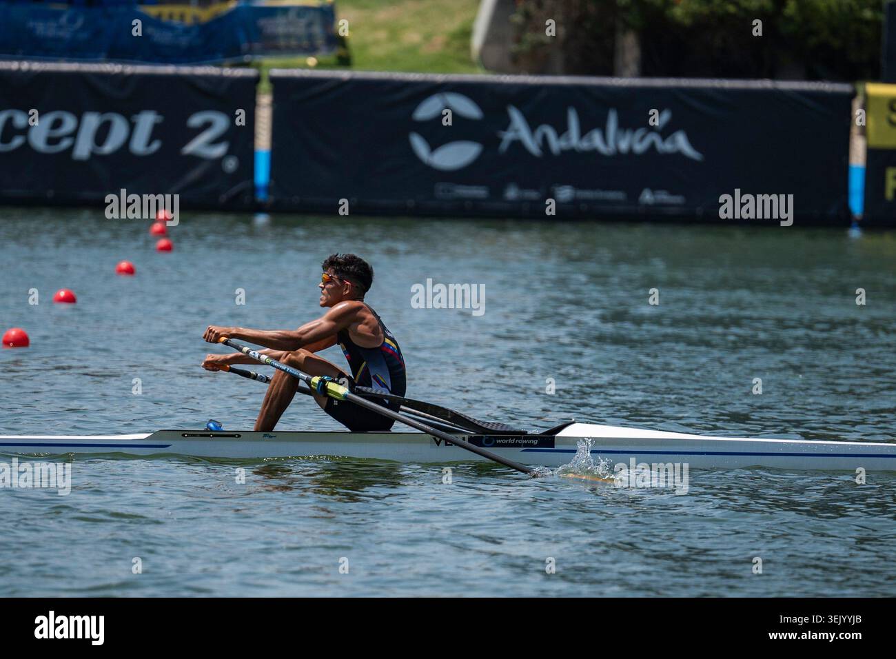 Seville, Spain. 30 May 2026. Rower Jonas Diaz (Venezuela) during the ...