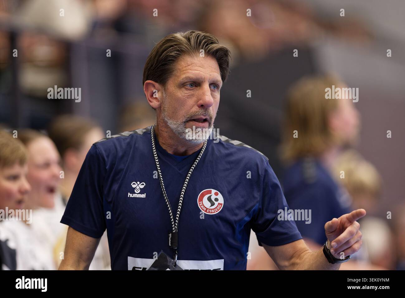 Odense, Denmark. 30th, May 2026. Head coach Tomas Axner of Team Esbjerg ...
