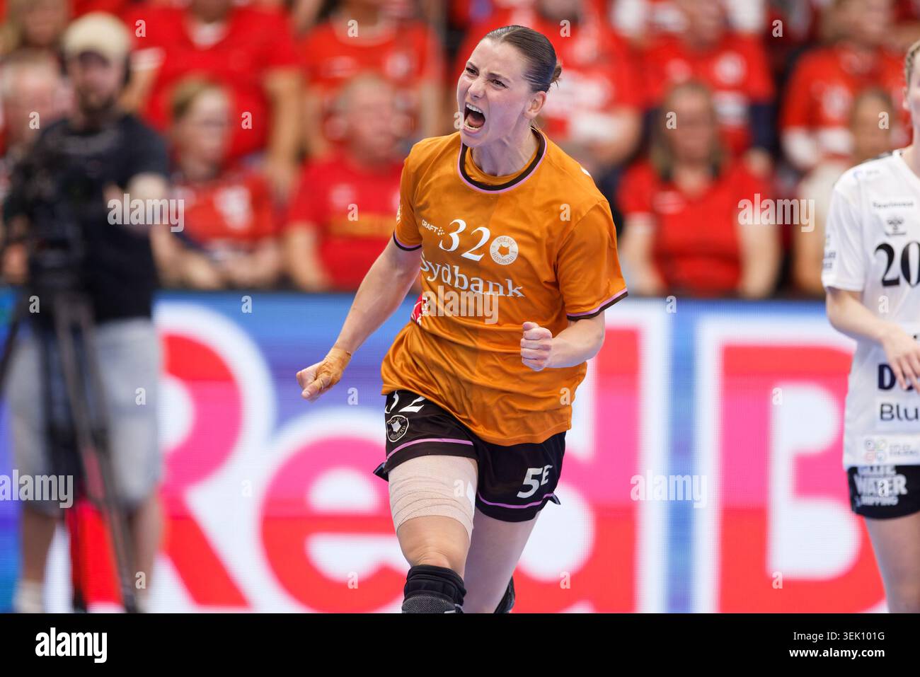 Odense, Denmark. 30th, May 2026. Mie Hojlund (32) of Odense Handball ...