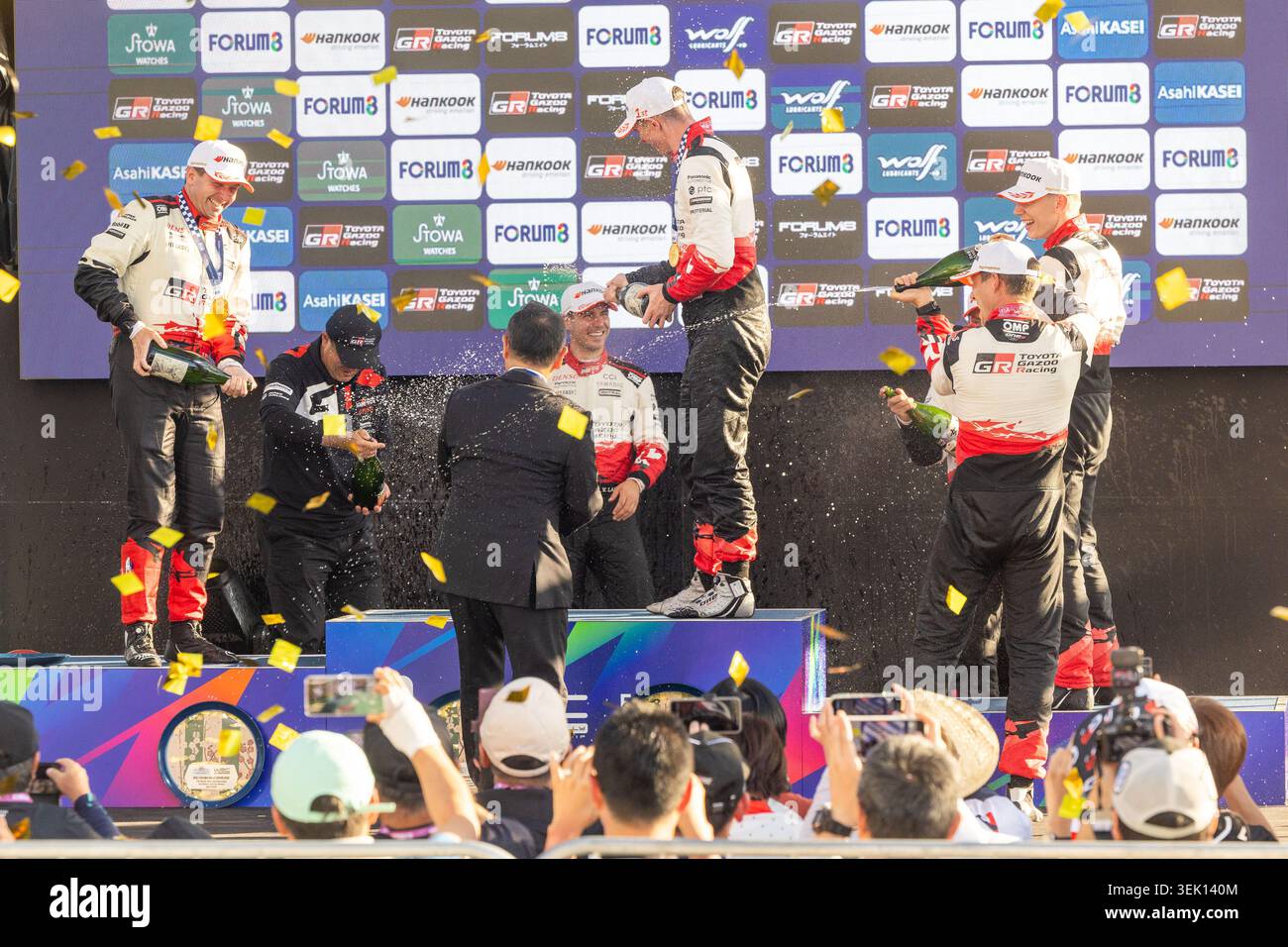 IPA85206543 - EVANS Elfyn, Toyota GR Yaris Rally1, portrait, podium ...