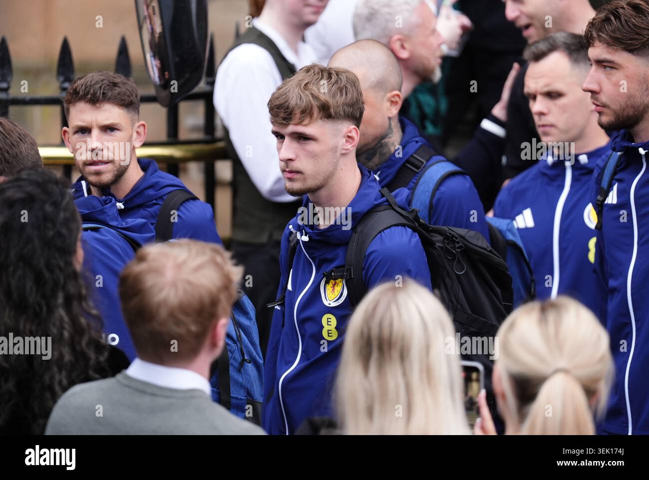 Scotland's Ryan Christie (left) and Tyler Fletcher (right) as the ...