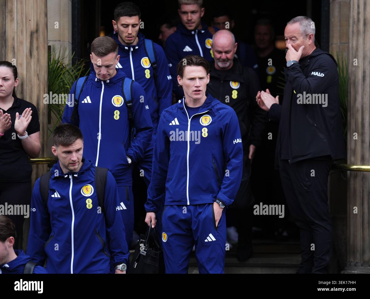 Scotland's Scott McTominay as the players leave the team hotel in ...